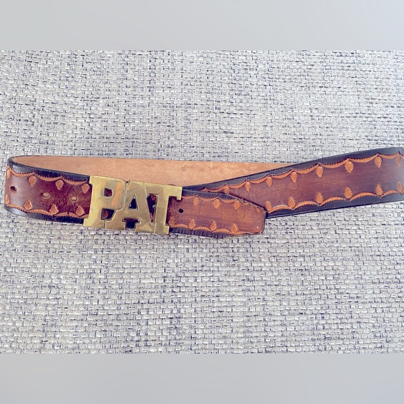 Baron Buckle | Accessories | Vintage 978 Cut Out Pat Solid Brass Baron ...